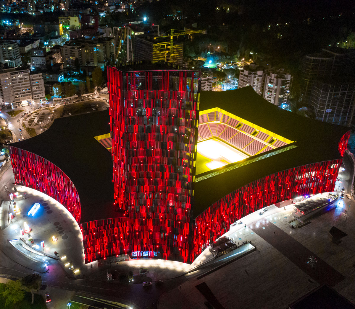 The lights of Tirana by Night | Amazing Albania